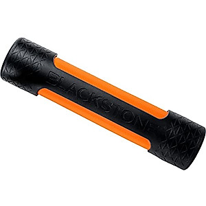 Blackstone 5433 Knife Roll Kit 1 Silicone Prep Mat, Integrated Salt and Pepper Shaker, 1 Large Prep Knife, 1 Small Prep Knife, 1 Containment Tube, Stainless Steel, Chef Travel Roll Bag/Case Orange