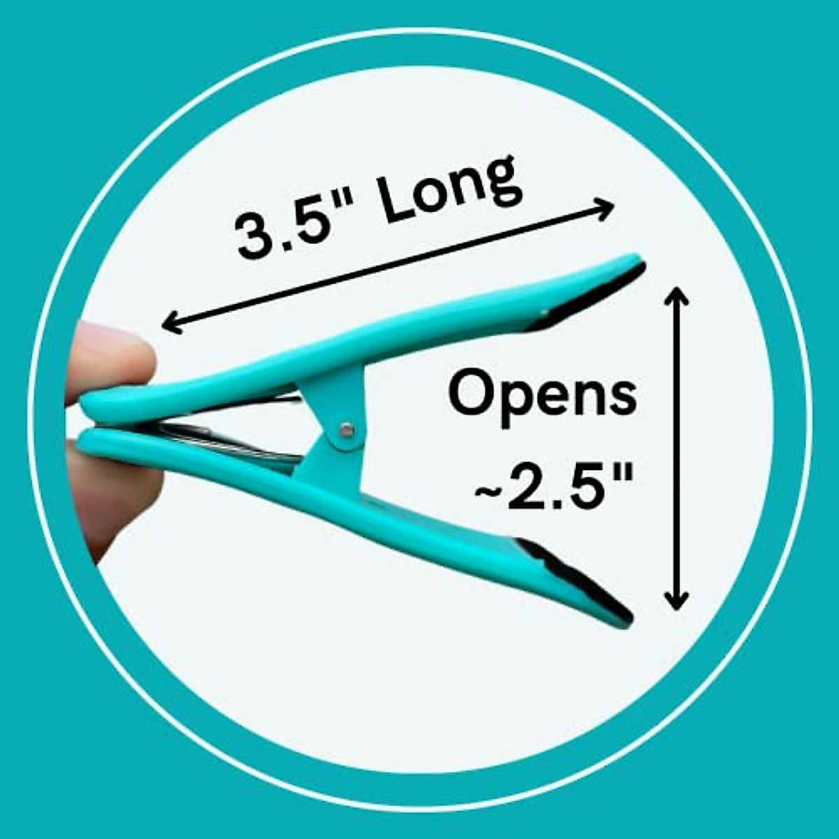 Beach Towel Clips for Pool Chairs, Beach Chairs and Cruise Ship are Vacation Essentials - 3” No Rust Stainless Steel, Premium Durability and Unmatched Quality Keeps Towel From Blowing Away (Turquoise)