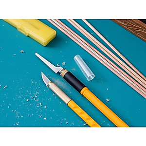 OLFA 6mm Narrow Saw Art Blade Set, 3 Blades (KB4-NS/3) - Precision Hobby Craft Knife Replacement Saw Blade Kit for Plastic, Wood, Model Building, Fits Most 6mm Art Knives