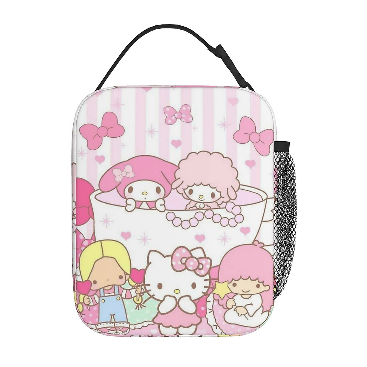 Cute Anime Lunch Bag for Girls and Women Kawaii Insulated Lunch Tote Bag for Adult Outdoor Travel Work