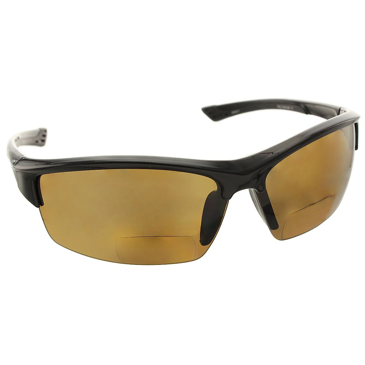 Fiore La Jolla Bifocal Polarized Reading Sunglasses TR90 Readers for Men and Women [Black/Brown, 2.00]