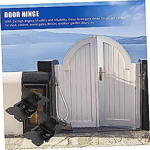 2pcs Fence Hinge Heavy Duty Leash Gate Hinges for Wooden Fences Heavy Duty Stainless Steel Hinges Door Hinges Barn Hinges Metal Hinges Self Closing Gate Hinges Hinges Bolt