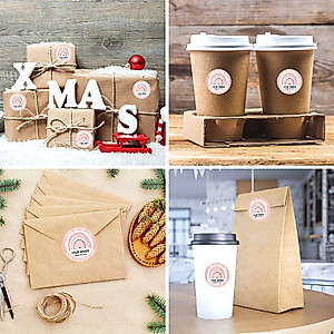 Your Order Made My Day Stickers 2" Thank You for Your Order Stickers-500 Pcs Boho Happy Mail Mailing Stickers Rainbow Decorative Business Thank You Stickers for Envelope Bag Seals Party Supplies