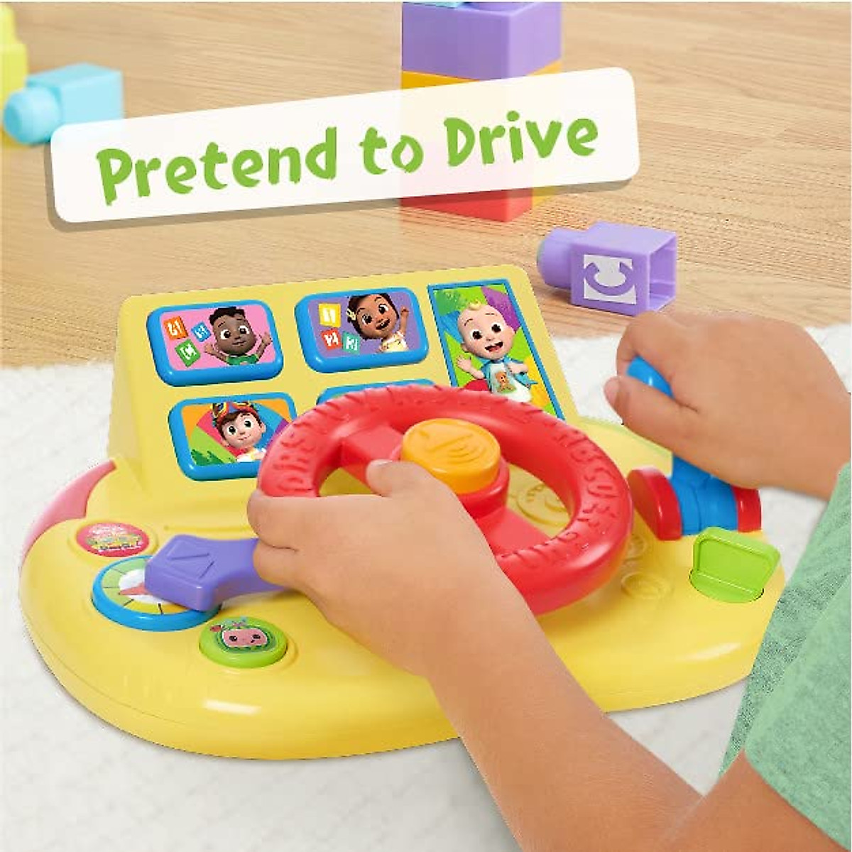 CoComelon Learning Steering Wheel, Learning & Education, Officially Licensed Kids Toys for Ages 3 Up, Gifts and Presents by Just Play