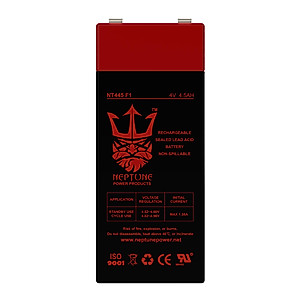 Neptune Power NT445 4V 4.5Ah Rechargable Replacement SLA Battery for Powersonic PS-445
