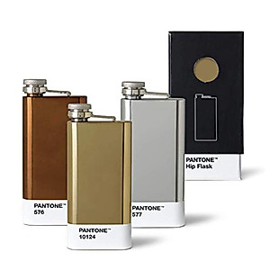 Pantone Hip Flask Bronze Stainless Steel