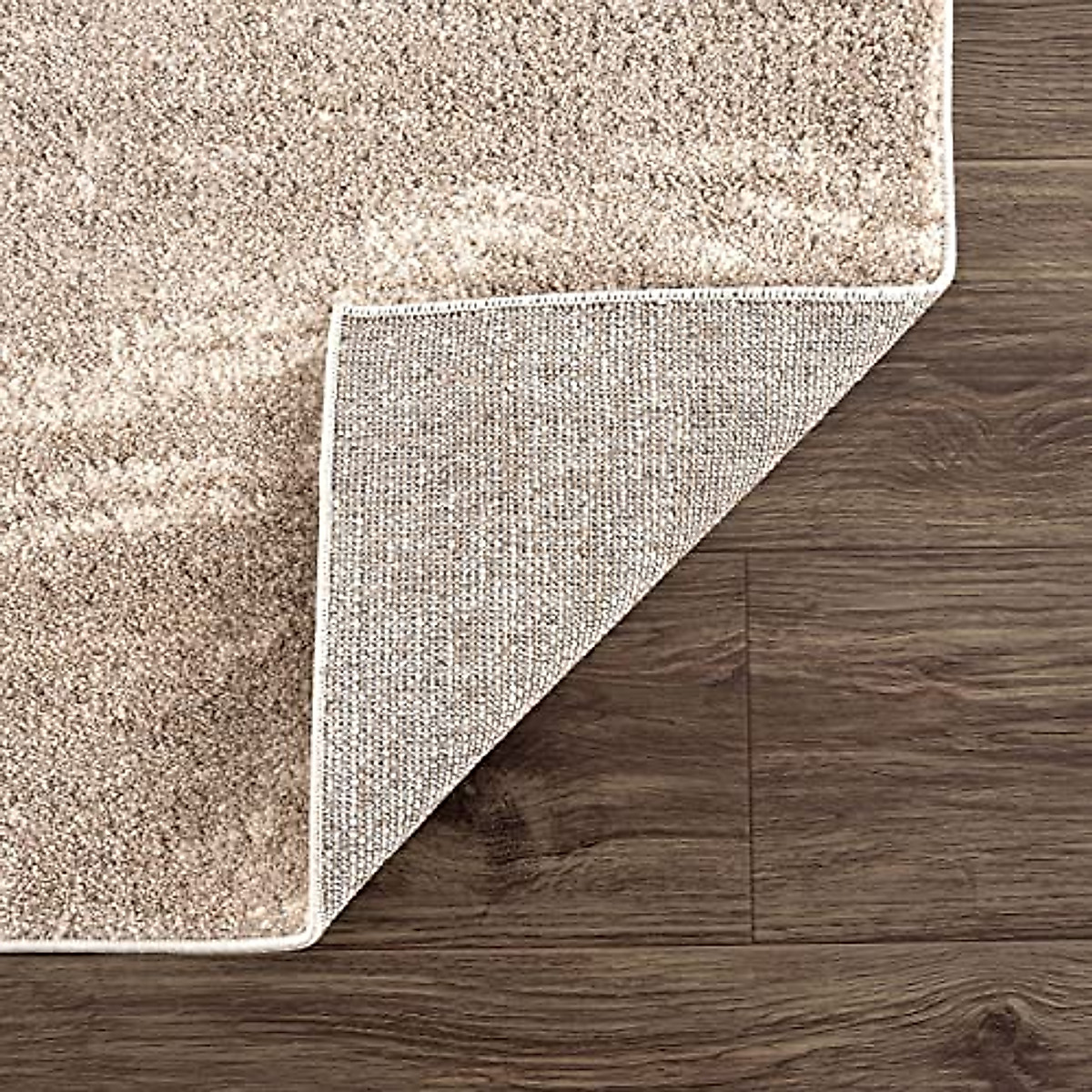 Abani Contemporary Design Beige & Cream 7'9" x 10'2" (8'x10') Area Rug Rugs - Unique Non-Shed Desert Folds Print Living Room Rug
