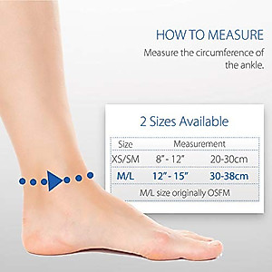Core Products FootFlexor Foot Drop Brace for Walking, Soft Ankle Foot Orthosis for Men and Women - Medium/Large