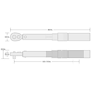 TEKTON 1/4 Inch Drive Dual-Direction Click Torque Wrench (10-150 in.-lb.) | TRQ21101