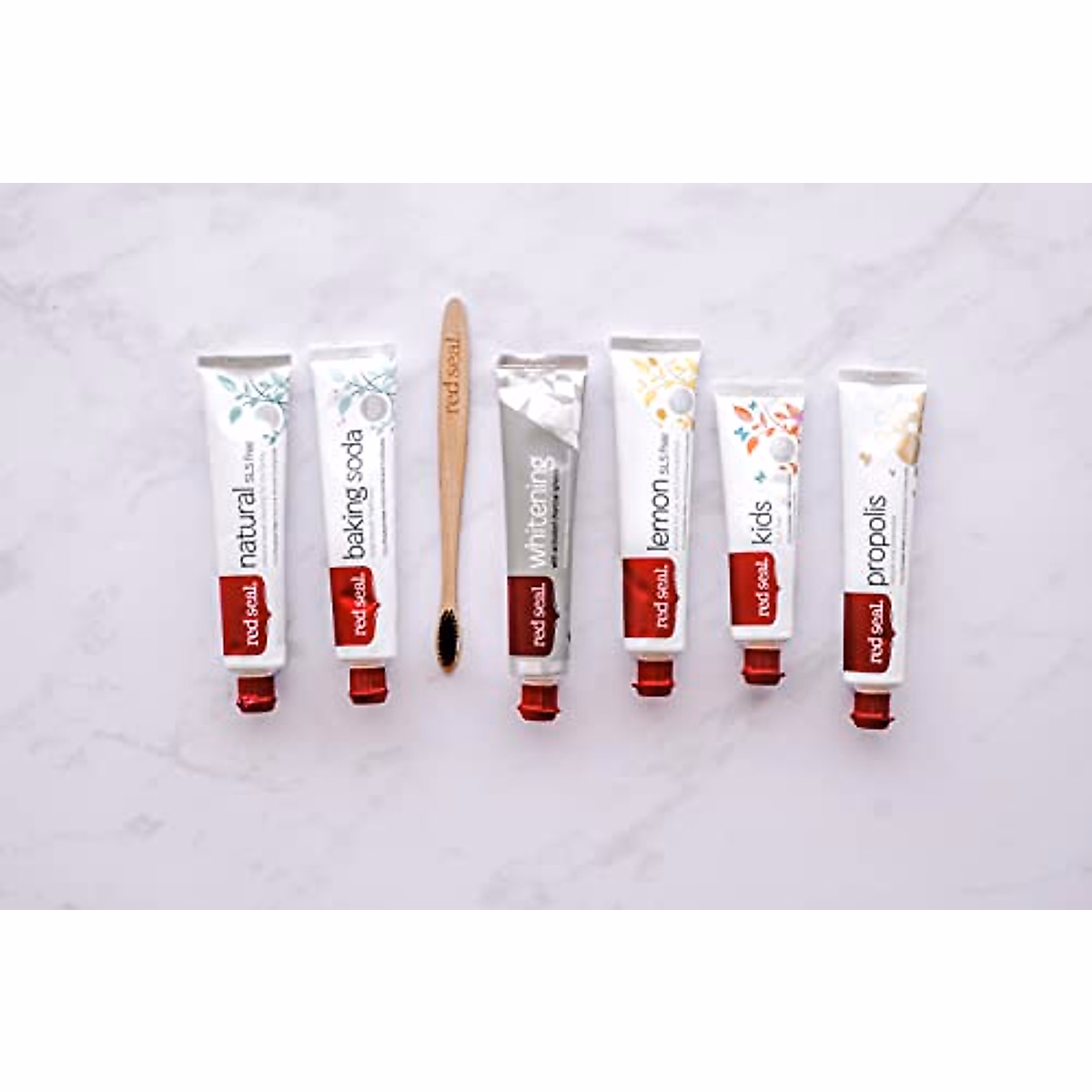 Red Seal Lemon Toothpaste for Homeopaths, Homeopathic Friendly Mint Free, Fluoride Free, No SLS, Fresh Citrus Flavor – Refreshing Natural Lemon Flavored Toothpaste, No Mint Flavor 3.5oz