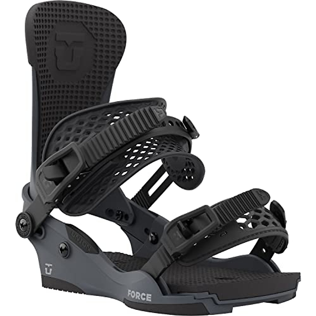 Union Force Mens Snowboard Bindings Charcoal Sz M (8-10)