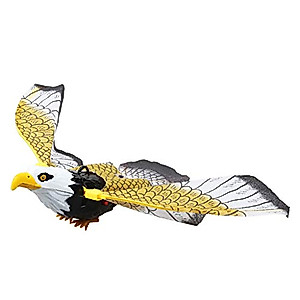 Hanging Flying Bird Luminous Eagle with Music Repellent Bird Scarer Garden Decoration Portable Household Gardening Multi Purpose Outdoor Supplies