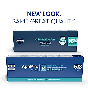 AprilAire 513CBN Replacement Filter for AprilAire Whole House Air Purifiers - MERV 13 with Carbon, Healthy Home Allergy + Odor Reduction, 31x28x4 Air Filter (Pack of 1)
