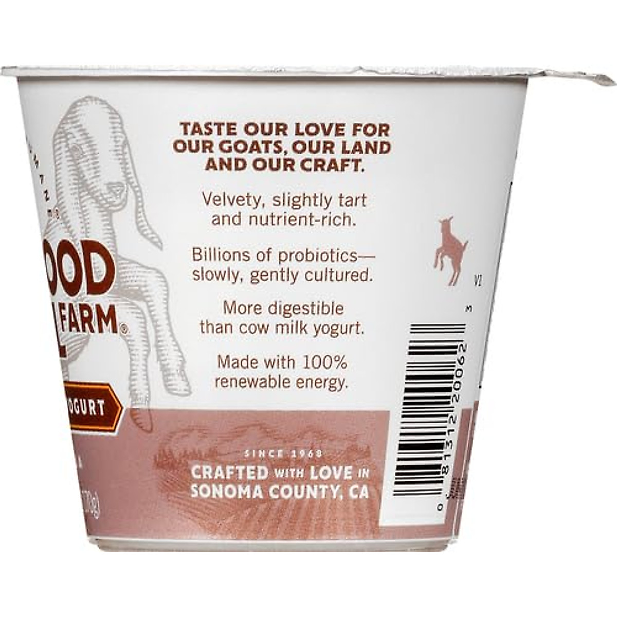 Redwood Hill Goat Milk Yogurt, Vanilla, 6 oz