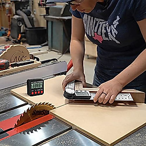 2-in-1 Angle Finder Protractor with Miter Calculator, XUNTOP 0~230° 400mm Digital Torpedo Level Angle Finder Gauge Meter IP54 Protected Electronic Bubble Inclinometer