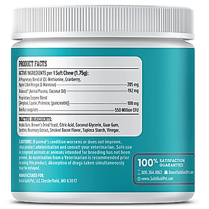 Solid Gold Dog Urine Neutralizer for Lawn Chews - Grass Guardian with Urinary Tract, Kidney, Bladder, and pH Support to Reduce Grass Pee Spots & Grass Burn - 120 Count