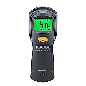 Wood Moisture Meter, Lumber Damp Detector, Moisture Content Tester with LCD Display, Range 2%～70%, Suitable for Measuring The Containing Water of Wood, Bamboo, Paper & Herbals