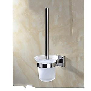 ROLTIN Toilet Brush and Holder, Toilet Bowl Brush for Bathroom, Toilet Cleaner, Odor Free, Bronze