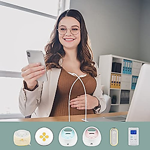 TOVVILD Breast Pump Milk Collection Cup - Compatible with Spectra S1/S2/S9, Not Original Spectra Accessories, Replace Breast Pump Kits, 24mm Flange Breast Milk Collector Cup Tubing Parts