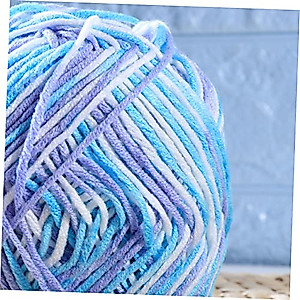 VILLCASE Knitting Yarn Soft Chunky Yarn Cotton Yarn for Crocheting Knitting Accessories Green Yellow Blue White Black red Yarn Blanket Yarn Bulky Yarn Cotton Yarn Cone Set Baby coarse Wool