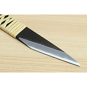 Yoshihiro High Carbon White Steel #1 Kiridashi Knife Made in Japan Chef Tools (Width:18mm)