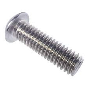 3/8"-24 x 2" Button Head Socket Cap Screw, Allen Socket Drive, 18-8 Stainless Steel, Full Thread - Quantity 10 - by Fastener Depot, LLC