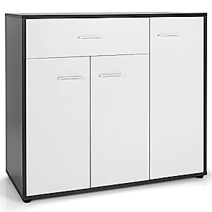 SEASD Buffet Sideboard Table Kitchen Floor Cabinets with Anti-Collapse Device