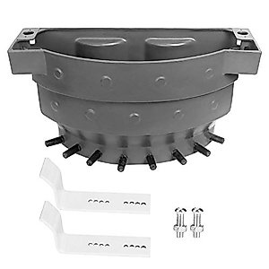 Milk Feed Buck, HL MP70C Plastic 38L High Capacity 8 Nipples Calf Milk Feed Bucket for Cattle Sheep Livestock for Cattle Sheep Livestock(38L) Bucket Organizers