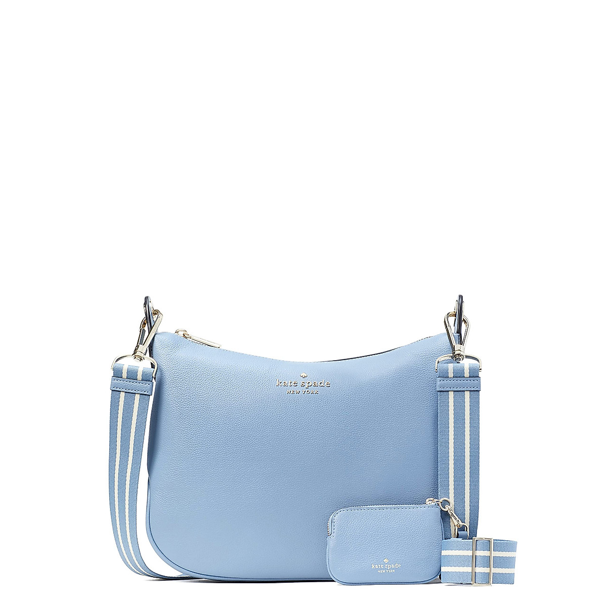 Kate Spade Rosie Leather Shoulder Bag (Dusty blue)