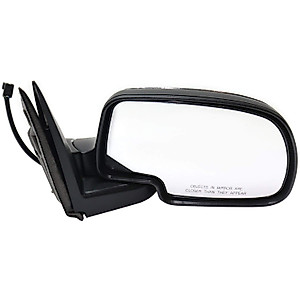 Kool Vue Right Power Non-Heated Door Mirror Compatible With Chevrolet Silverado 1500 1999-2002 Without Puddle Lamp Chrome Extended Cab & Standard Cab