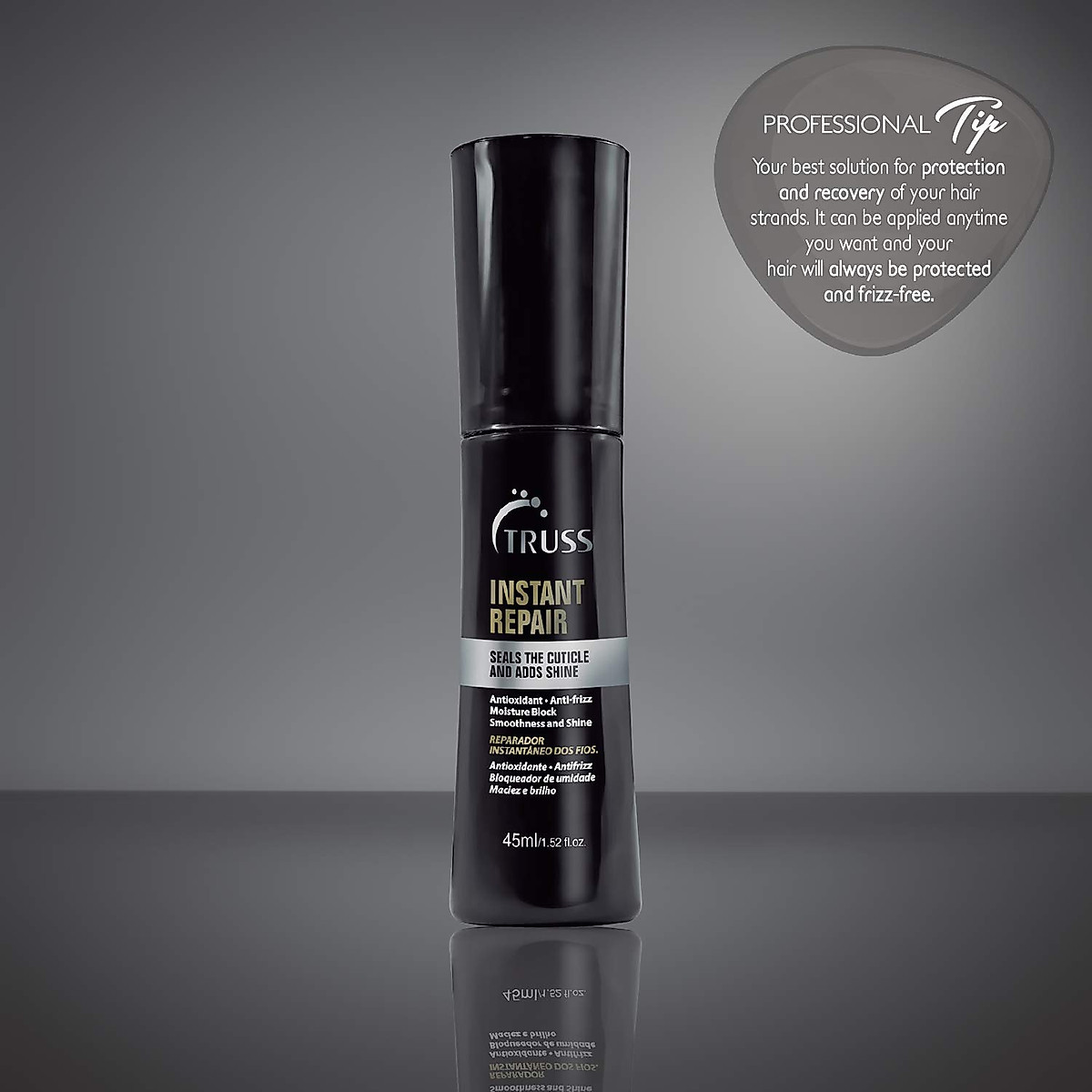 TRUSS Instant Repair Leave-in Hair Protector Bundle with Miracle Shampoo and Conditioner Set