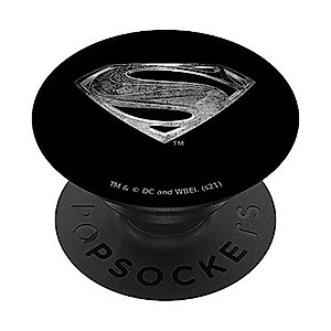 Zack Snyder's Justice League Superman Symbol Black Suit PopSockets Swappable PopGrip