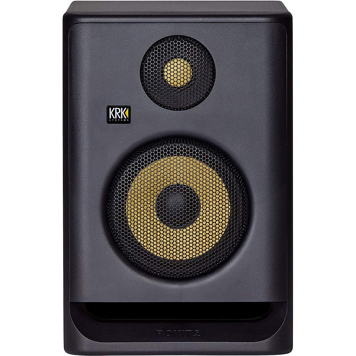KRK ROKIT 5 G4 5" 2-Way Studio Monitor (Pair) Bundle with Mackie Big Knob Monitor Controller, 2x Pads 2x TRS-XLR Cable