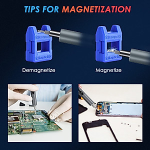 WOTOW Electric Screwdriver, (Newest) 28 in 1 Mini Power Precision Cordless Screwdriver Set with 24 Bits 3 LED Lights Rechargeable Repair Tool Kit with Magnetizer for PC Glasses Laptop Phone Watch Toys