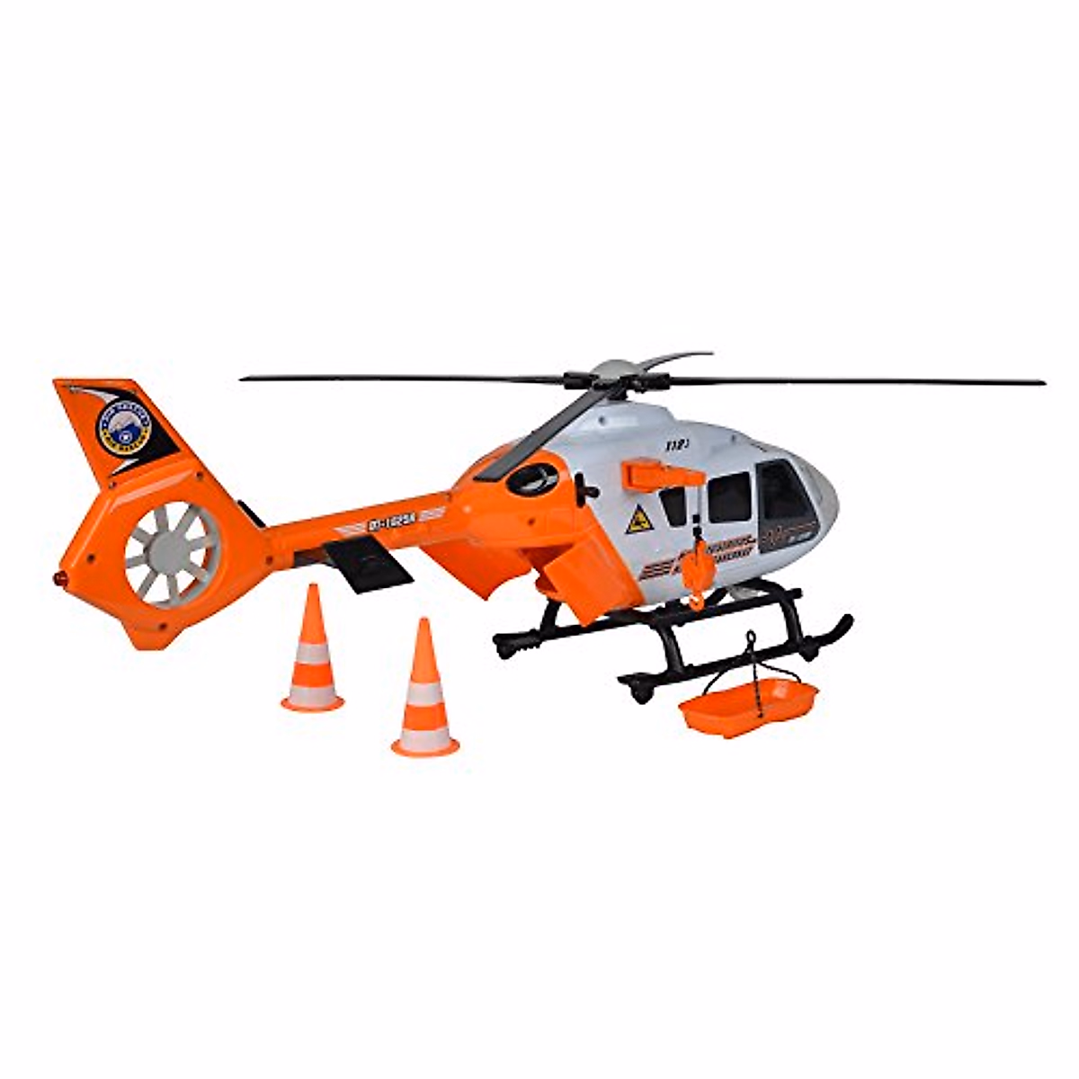 DICKIE TOYS Light and Sound SOS Rescue Helicopter with Moving Rotor Blades, 25"