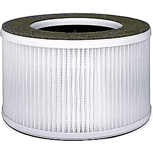 Nispira True HEPA Air Filter Replacement Compatible with Membrane Solutions MSB3 Air Purifier, 1 Pack