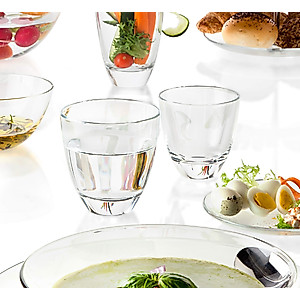 Barski - European Glass - Double Old Fashioned Tumbler - Uniquely Designed - Set of 6-12 oz. - Made in Europe