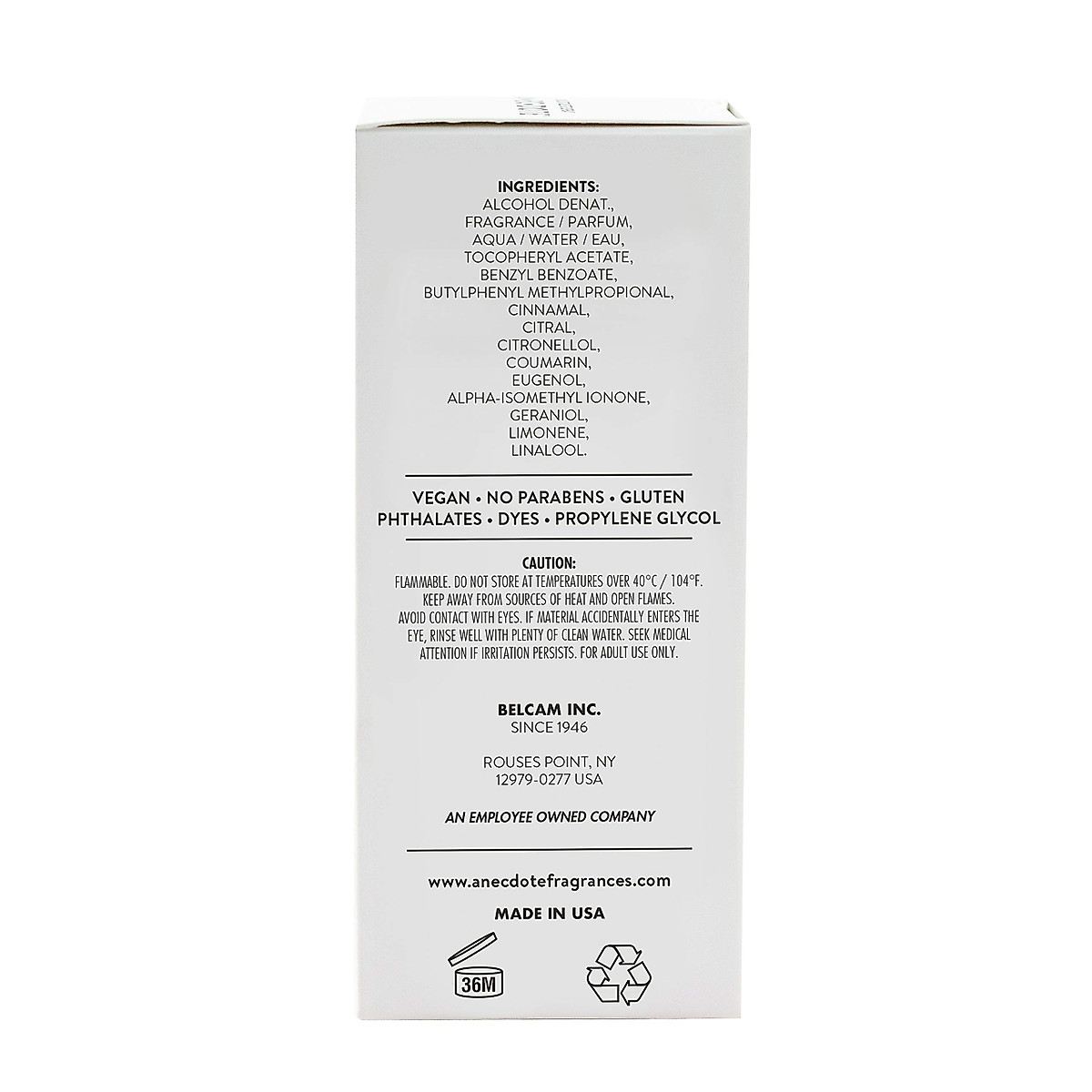 Anecdote PB ParfumsBelcam Fragrances After Hours Edt Spray 3.4 Fl Ounce, After Hours, 3.4 fluid_ounces, clear, 96530