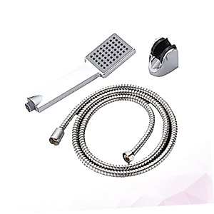 Zerodeko 9 Pcs Household shower nozzle Pressurized shower nozzle shower head Mount kit portable shower head hand held Bathroom Shower Head Handheld Showerhead adjustable suite appendix