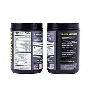 Cardio Miracle - The Complete Nitric Oxide Solution - Nutritional Heart Healthy L-Arginine and Organic Beetroot Drink Mix, 90 Serving Canister