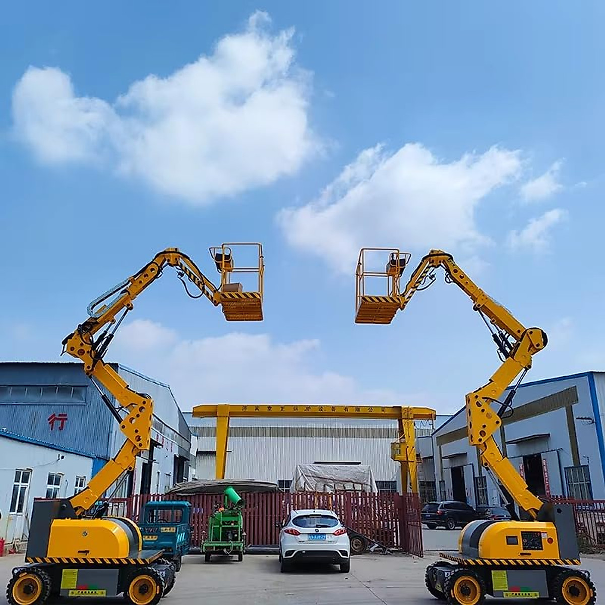 Mobile Folding Crane, Retractable Boom, Lift Platform, Elevating Platform, Adjustable Lift Platform