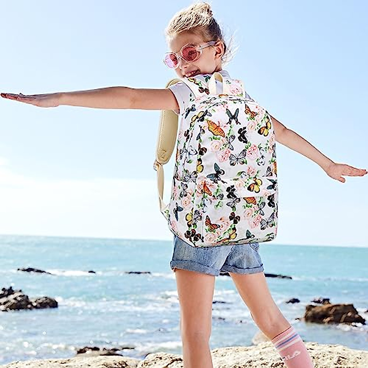 CAMTOP School Backpack Teens Girls School Bookbag Elementary Middle School Students Backpacks Casual Daypack Trave