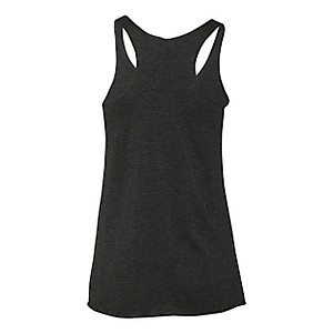 Next Level Apparel Women's 6733 Tri-Blend Racerback Tank, Black, Size Small