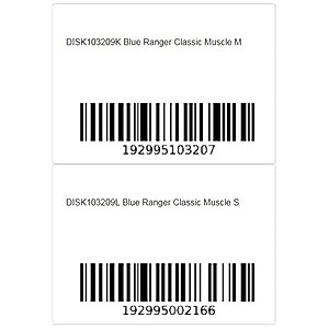 Blue Power Ranger Costume, Kids Size Beast Morphers Muscle Padded Character Jumpsuit and Mask, Classic Child Size Medium (7-8)