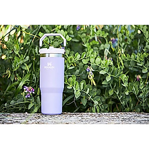 Stanley IceFlow Stainless Steel Tumbler - Vacuum Insulated Water Bottle for Home, Office or Car Reusable Cup with Straw Leak Resistant Flip Cold for 12 Hours or Iced for 2 Days, Lavender, 30OZ