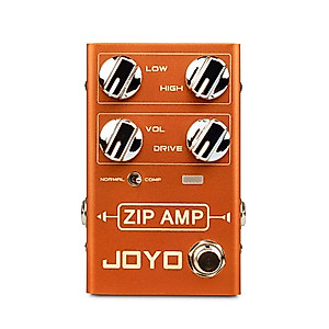 JOYO R-04 AMP Overdrive Pedal Bundle with DC 9V Pedal Power Supply (800mA -1A) AC Adapter