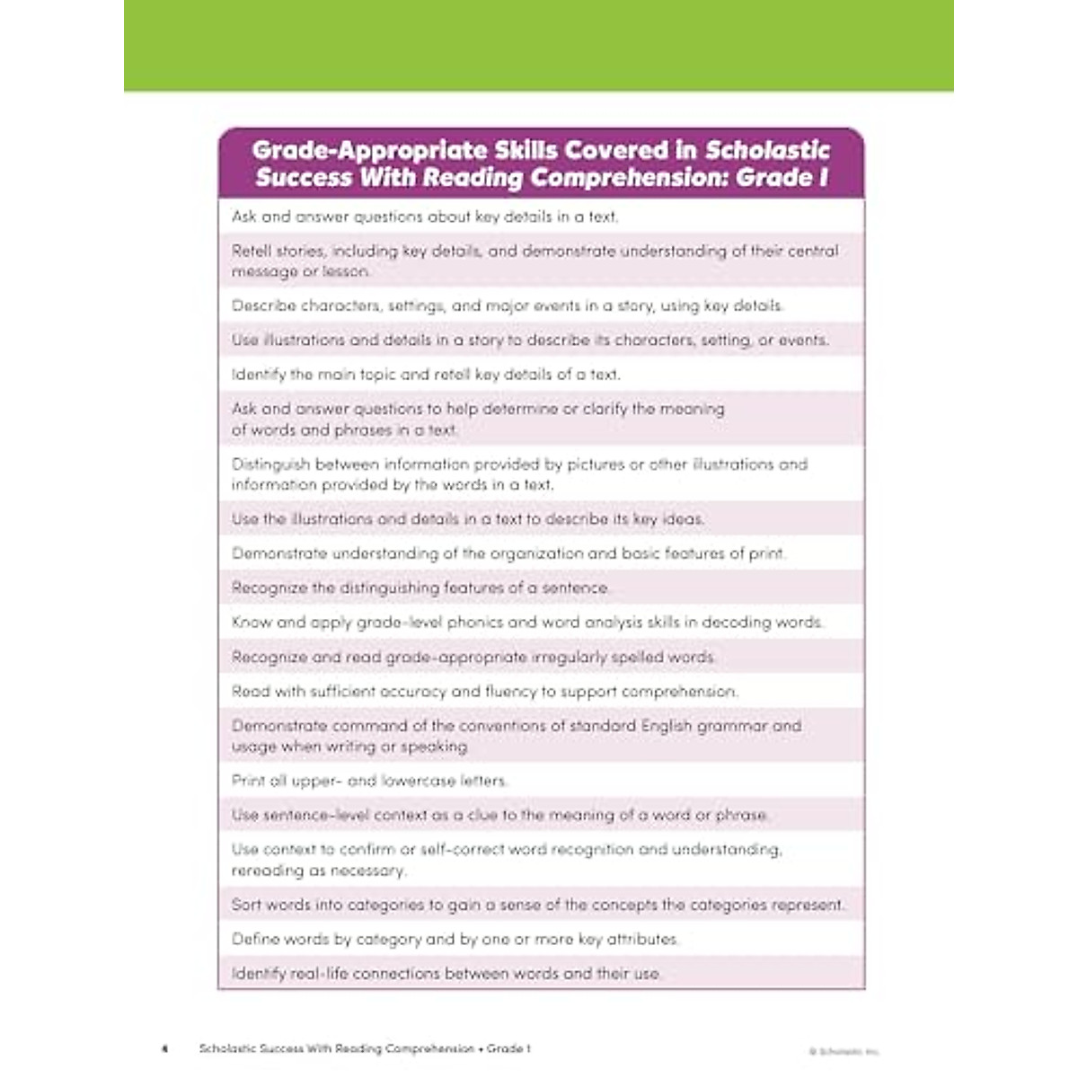 Scholastic Success with Reading Comprehension Grade 1 Workbook (Scholastic, Grade 1)