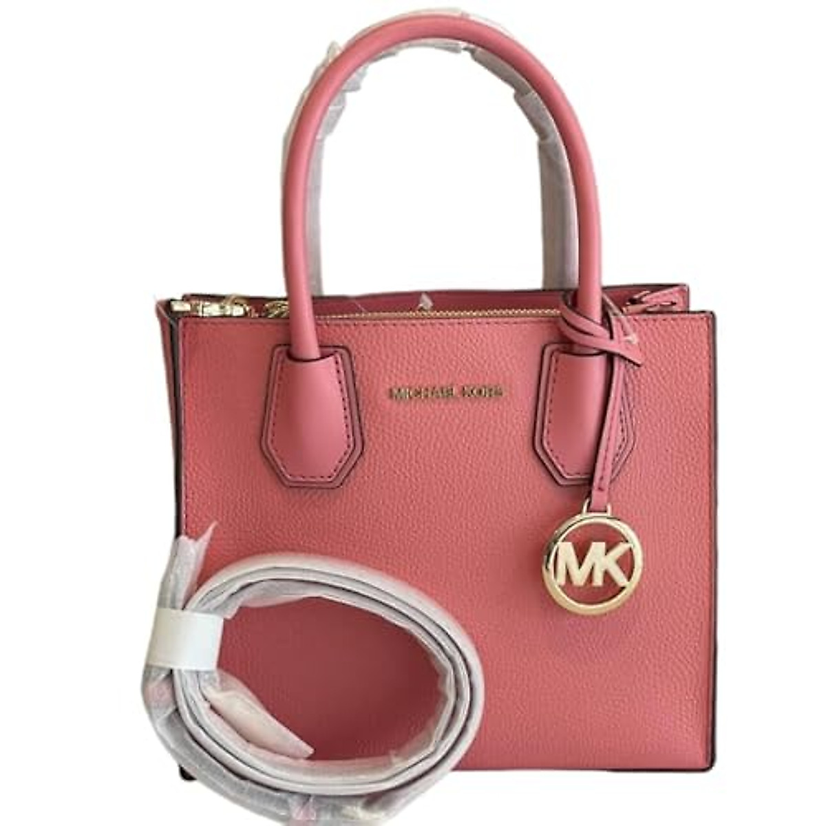 Michael Kors MERCER MEDIUM MESSENGER CROSSBODY SATCHEL (Tea Rose)