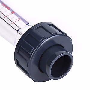 LZS-20（D）Liquid Flowmeter 40-400L/H Liquid Flowing Rate Gauge 25mm/1in Liquid Flowing Meters High Accuracy Water Rotameter Hydraulic Valve Fittings