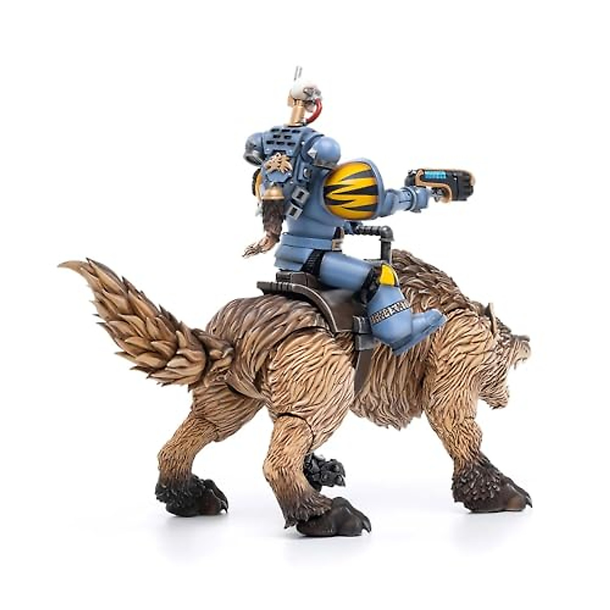 BLOOMAGE JOYTOY (BEIJING) TECH Warhammer 40K: Space Wolves Thunderwolf Cavalry Biane 1:18 Scale Action Figure, Multicolor
